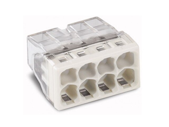 8-voudige insteek lasklem voor massieve 0.5-2.5mm² aders, 50 stuks