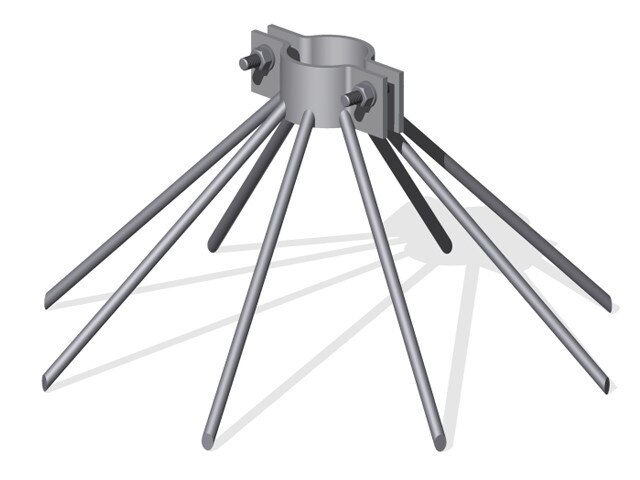 Ronde inklimbeveiliging mastdikte 60 mm