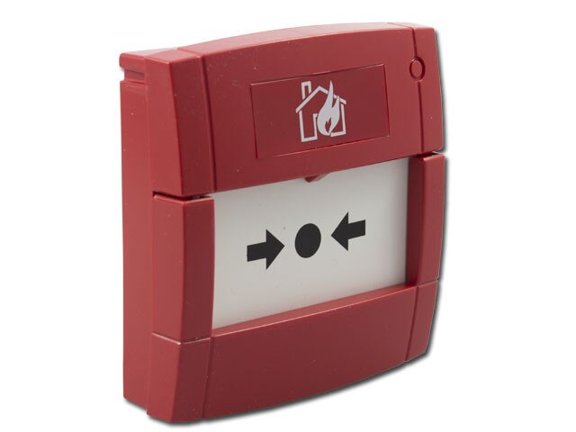Handbrandmelder met flexibel element, rood